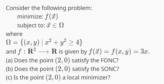 Solved Consider the following problem:minimize: | Chegg.com