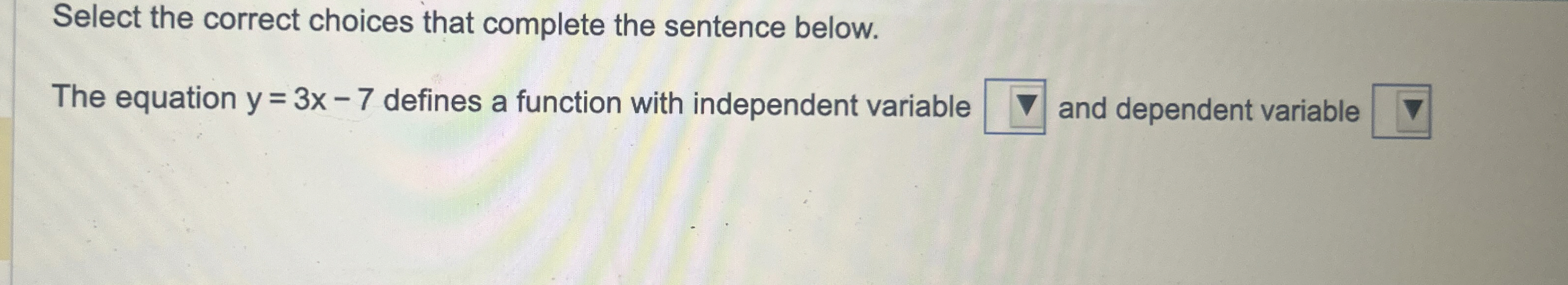 Solved Select the correct choices that complete the sentence | Chegg.com