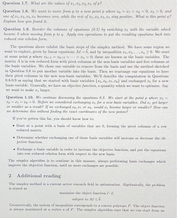 Solved i have the answer for 1.1 and 1.2 can i please get | Chegg.com