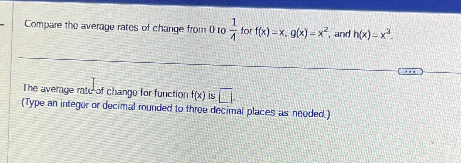Solved Compare the average rates of change from 0 ﻿to 14f | Chegg.com