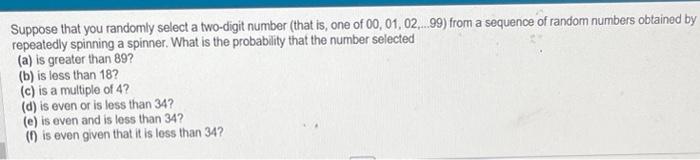 Solved Suppose that you randomly select a two-digit number | Chegg.com