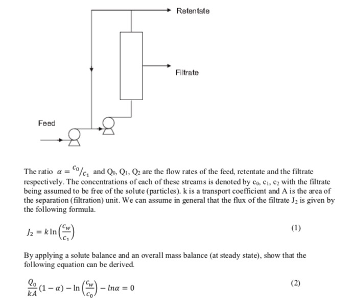 Solved 3. The diagram below shows a three stage separation | Chegg.com