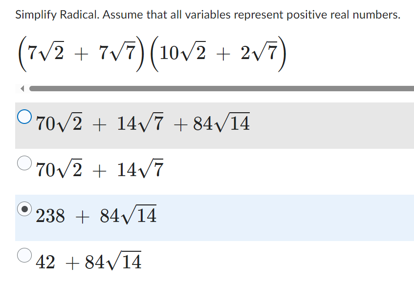 Solved Simplify Radical. Assume that all variables represent | Chegg.com