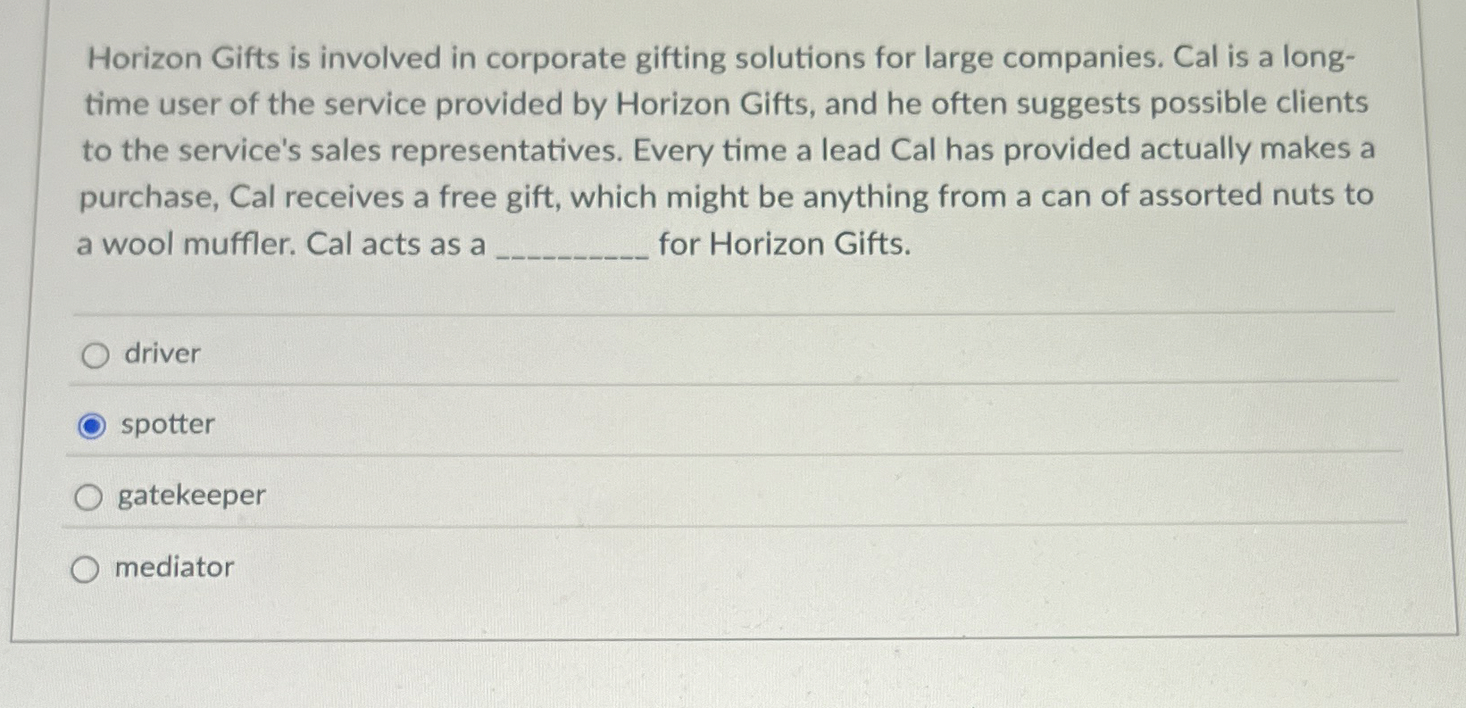 Solved Horizon Gifts is involved in corporate gifting | Chegg.com