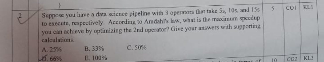 Solved Suppose you have a data science pipeline with 3 | Chegg.com