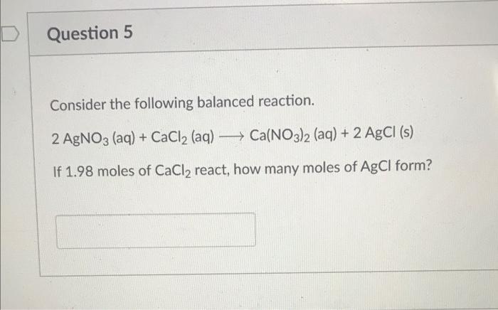 Solved Consider the following balanced reaction. | Chegg.com