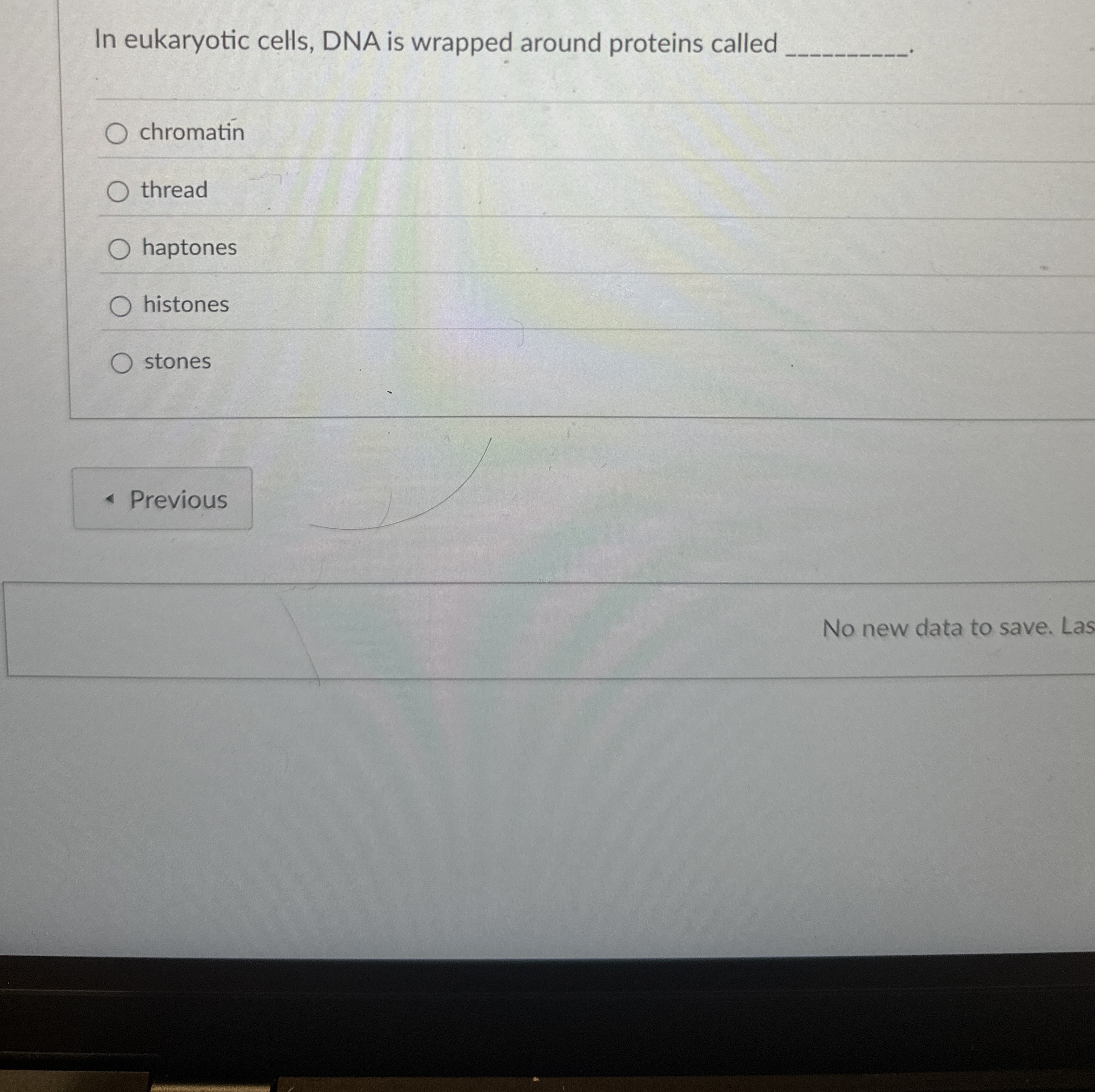 Solved In eukaryotic cells, DNA is wrapped around proteins | Chegg.com