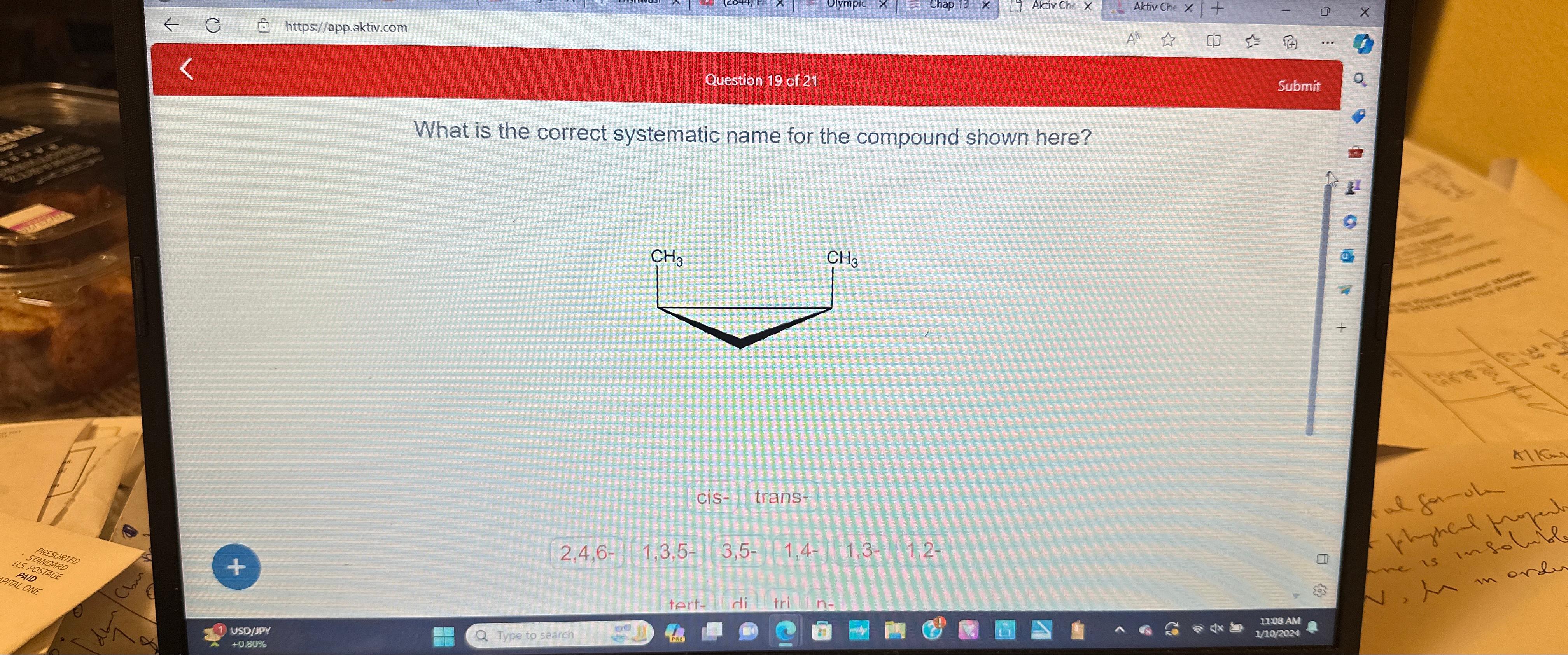 Solved What is the correct systematic name for the compound | Chegg.com