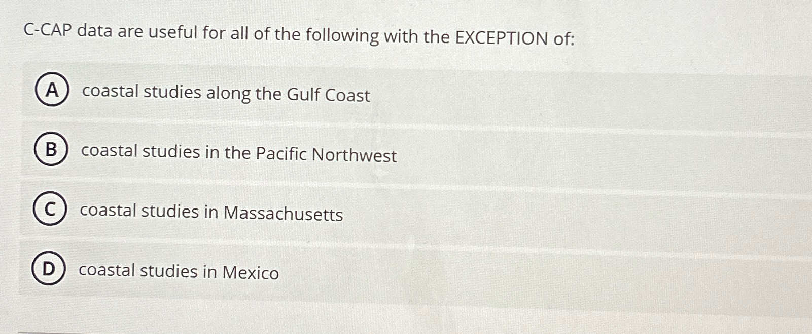 Solved C-CAP data are useful for all of the following with | Chegg.com