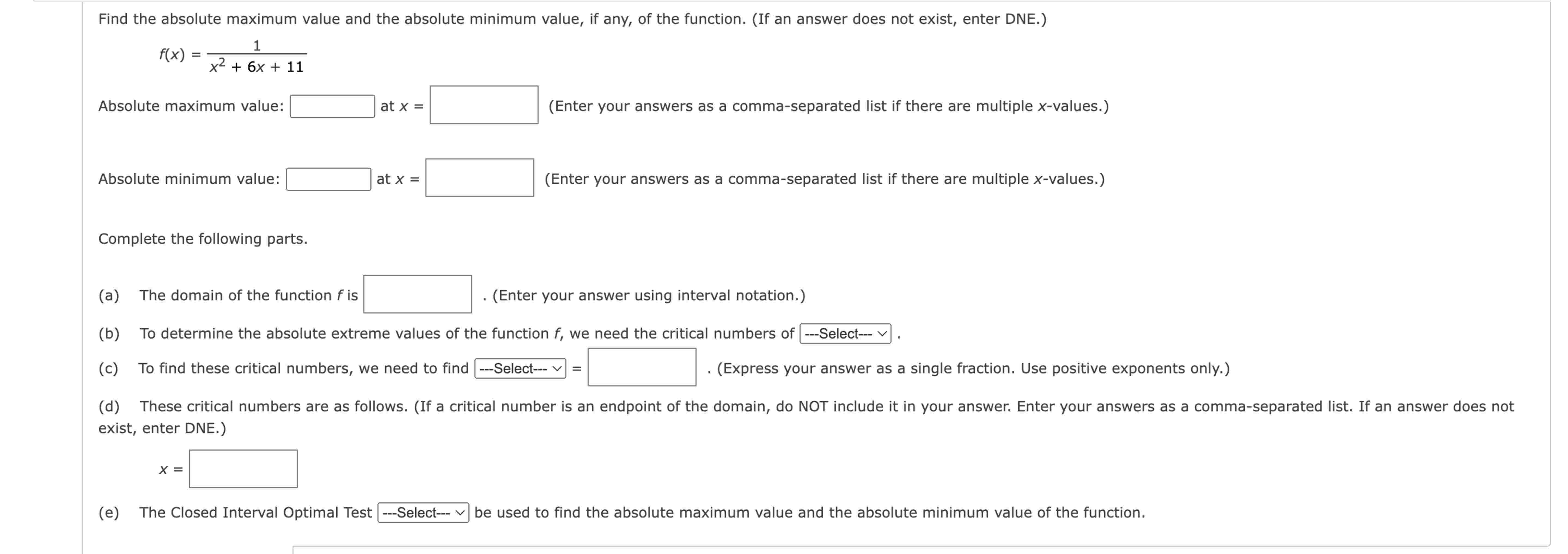 Solved Find the absolute maximum value and the absolute | Chegg.com