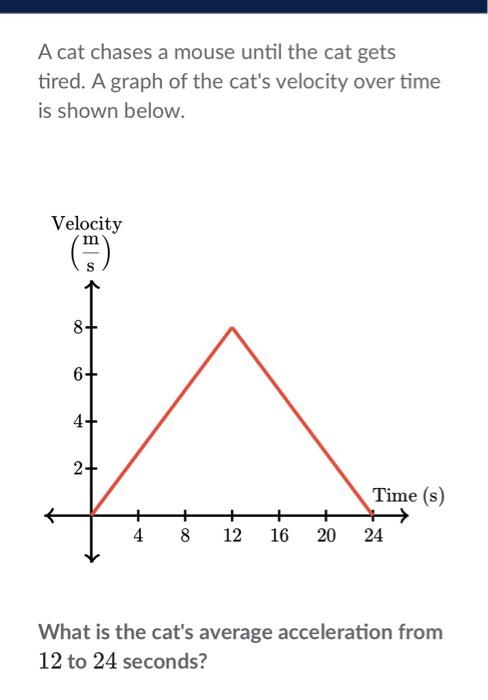 Solved A cat chases a mouse until the cat gets tired. A | Chegg.com
