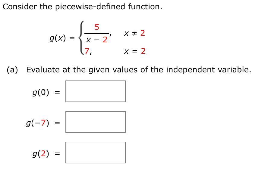 Solved Consider the piecewise-defined | Chegg.com