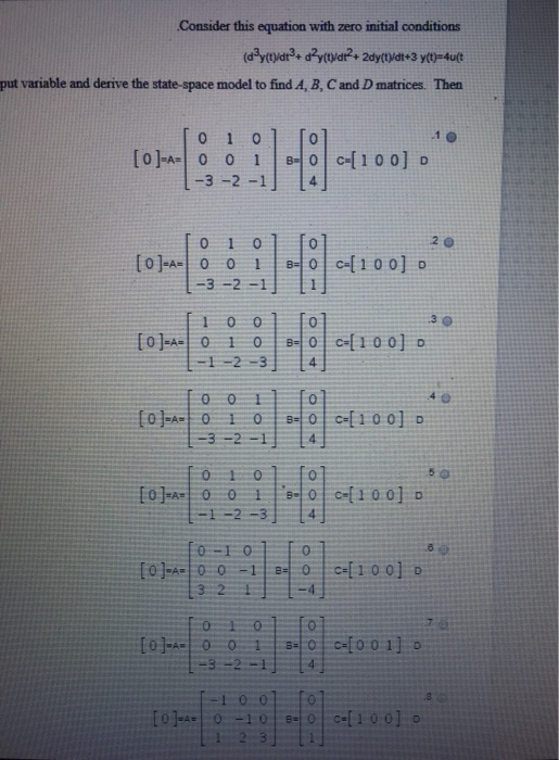 Solved Consider this equation with zero initial conditions | Chegg.com