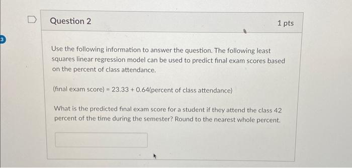 Solved Question 1 1pts Time Use the following information to | Chegg.com