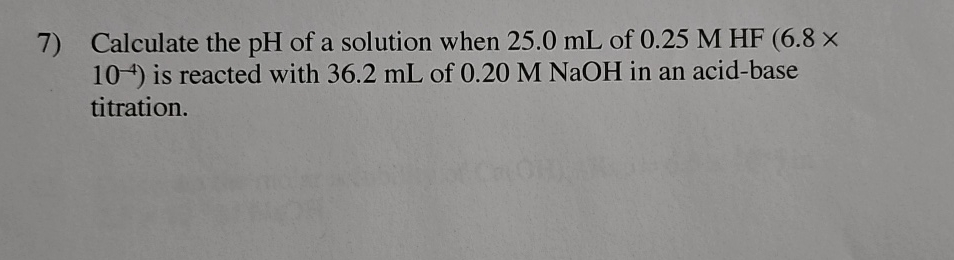 Solved Calculate the pH ﻿of a solution when 25.0mL ﻿of | Chegg.com