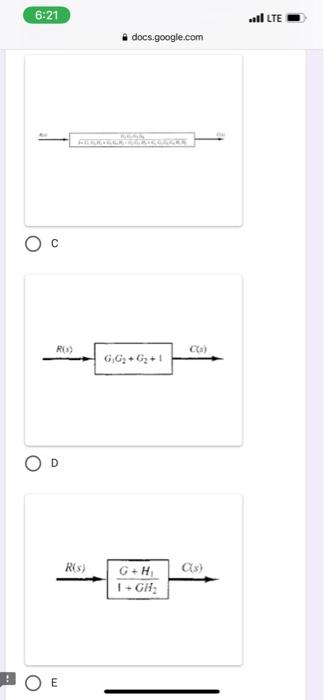 Solved 6:21 all LTE docs.google.com Reduce the following | Chegg.com