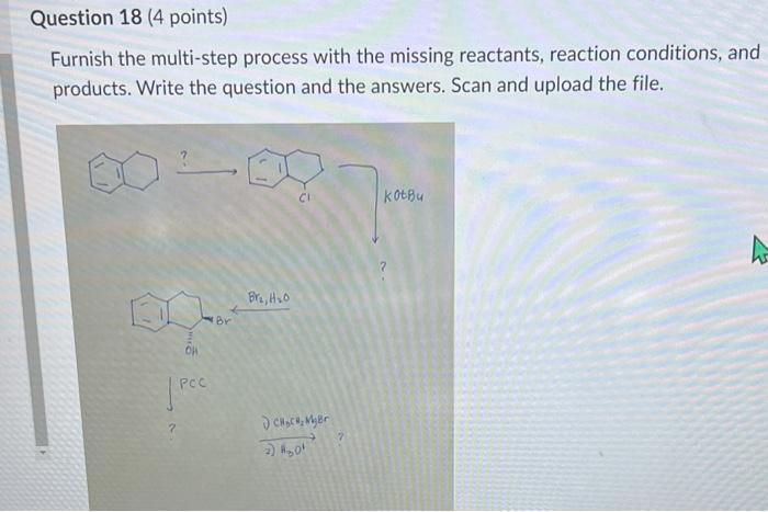 Solved Furnish the multi-step process with the missing | Chegg.com