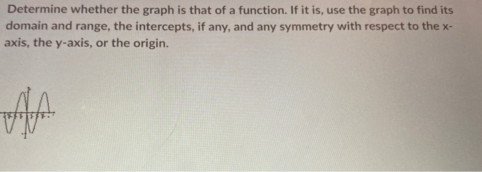 Solved Determine whether the graph is that of a function. If | Chegg.com