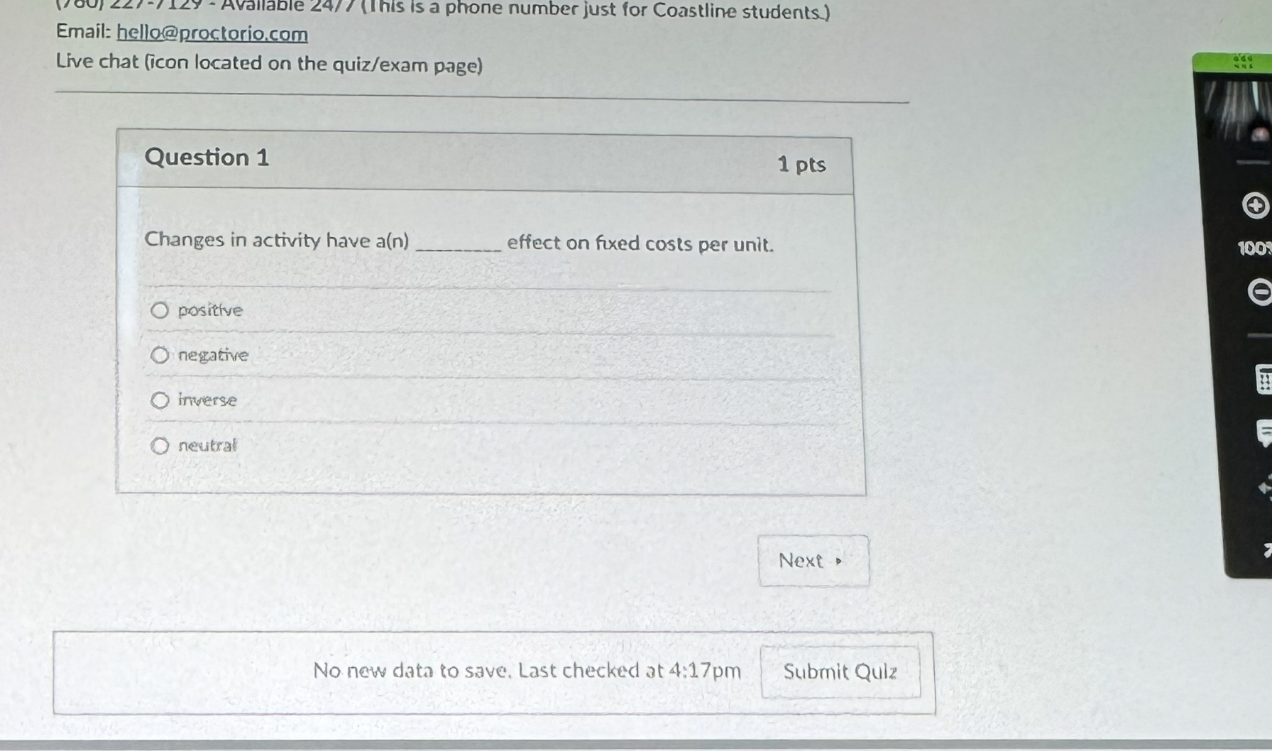 Solved Question 11 ﻿ptsChanges in activity have a(n)effect | Chegg.com