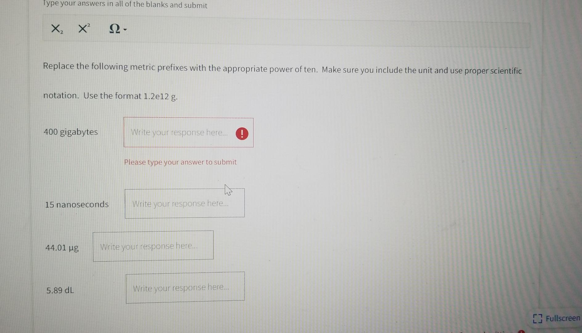 Solved Type your answers in all of the blanks and submit X. | Chegg.com
