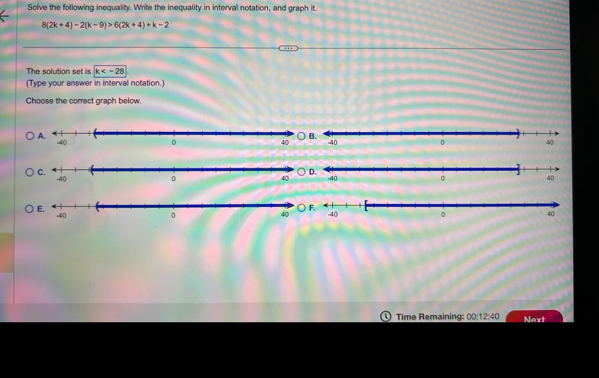 Solved Solve the following inequality. Write the inequality | Chegg.com