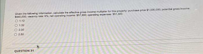 Solved Given the following information, calculate the | Chegg.com
