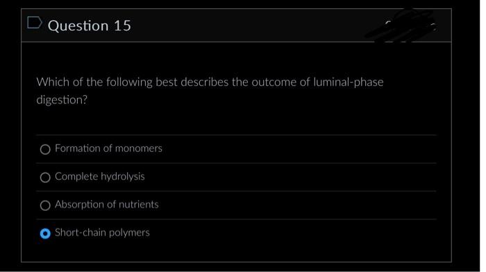 Solved Question 15 Which of the following best describes the | Chegg.com