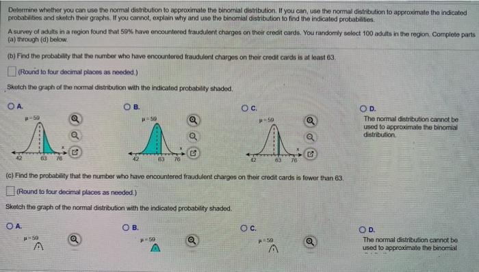 Solved Determine whether you can use the normal distribution | Chegg.com