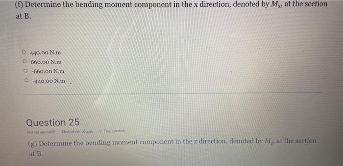 Solved Determine the x, y, z components of internal loading | Chegg.com