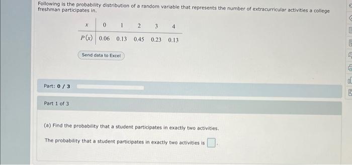 Solved Following is the probability distribution of a random | Chegg.com