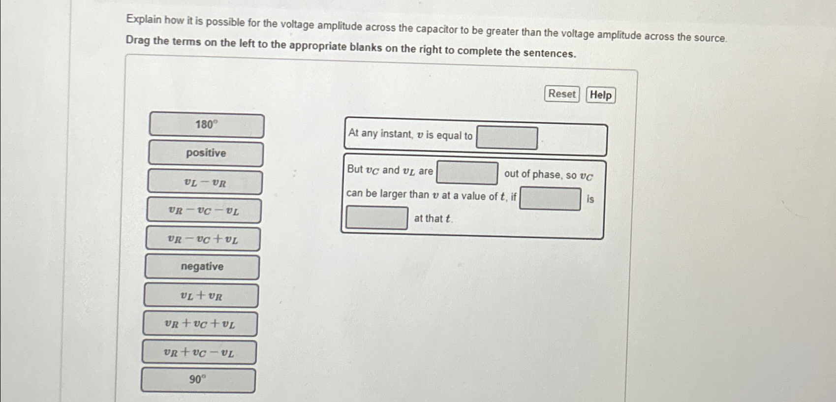Solved Explain how it is possible for the voltage amplitude | Chegg.com