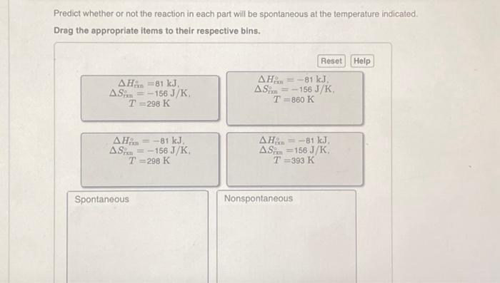 Solved Predict whether or not the reaction in each part will | Chegg.com