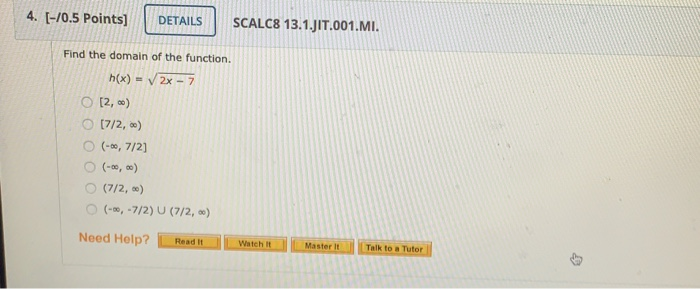 Solved 4. [-70.5 Points] DETAILS SCALC8 13.1.JIT.001.MI. | Chegg.com