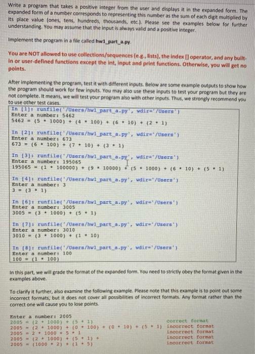 Solved You are NOT allowed to use collections/sequences | Chegg.com