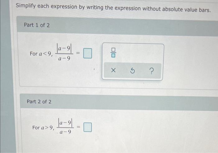 Solved Simplify each expression by writing the expression | Chegg.com