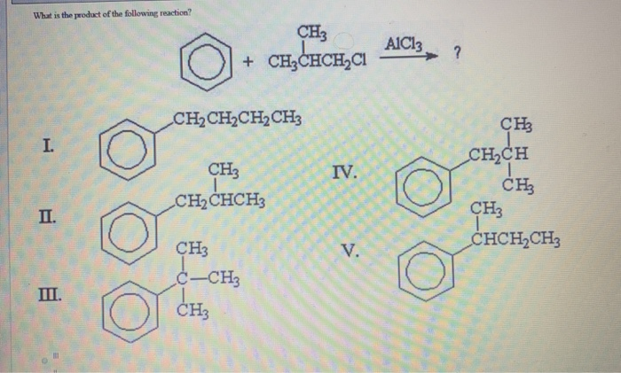 Solved What is the product of the following reaction? | Chegg.com