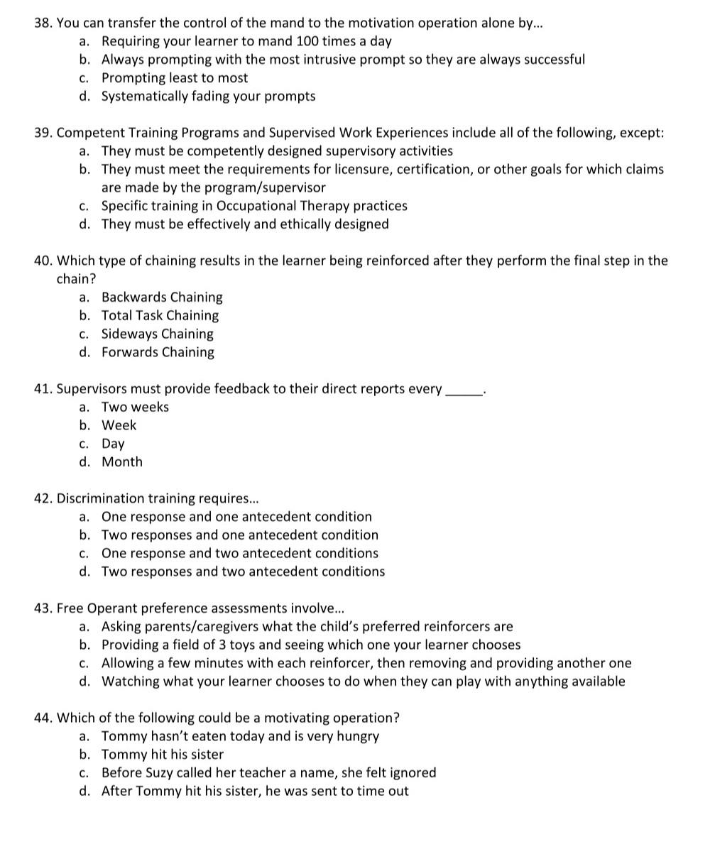 Solved 38. You can transfer the control of the mand to the | Chegg.com