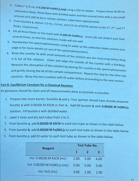 Pre-Lab Work A minimum of 24 hours before the start | Chegg.com