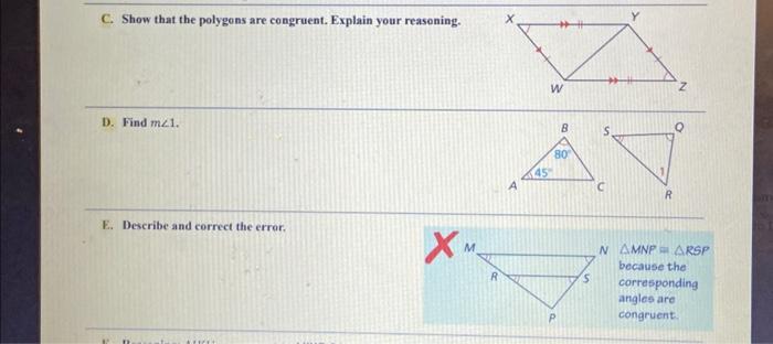 Solved 12.2 Congruent Polygons A. Identify all pairs of | Chegg.com