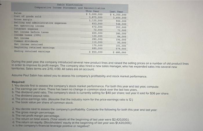 Solved Problem 14-19 (Static) Financial Ratios for Assessing | Chegg.com
