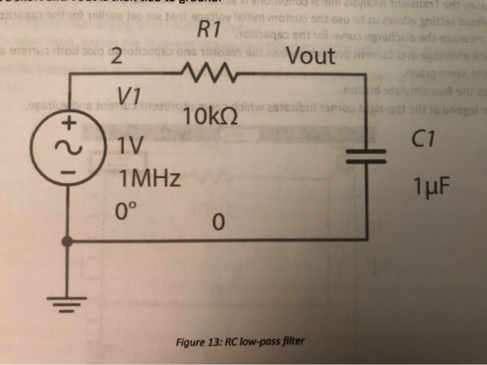 Solved Resistor-Capacitor Circuits PRI:V[Vout) tello Axes | Chegg.com