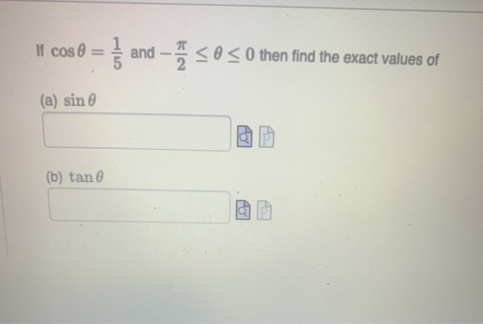 Solved If cos 0 = ܝܙܙܘ and - | Chegg.com