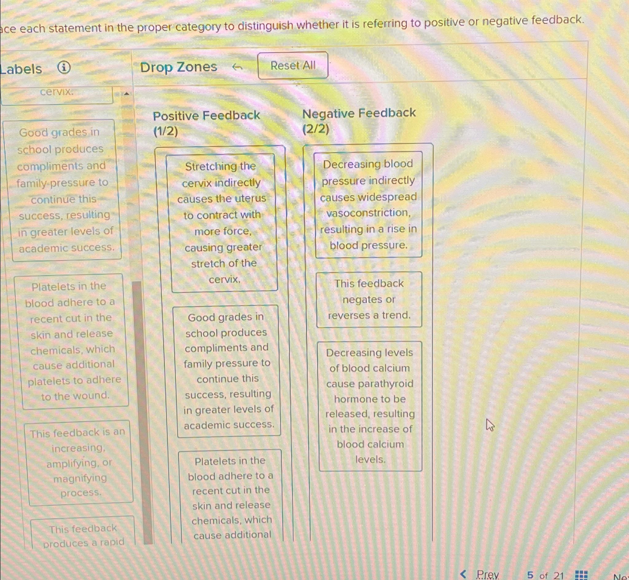 Solved ace each statement in the proper category to | Chegg.com