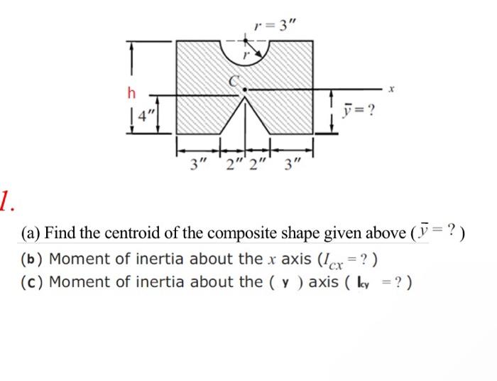 (a) Find the centroid of the composite shape given | Chegg.com