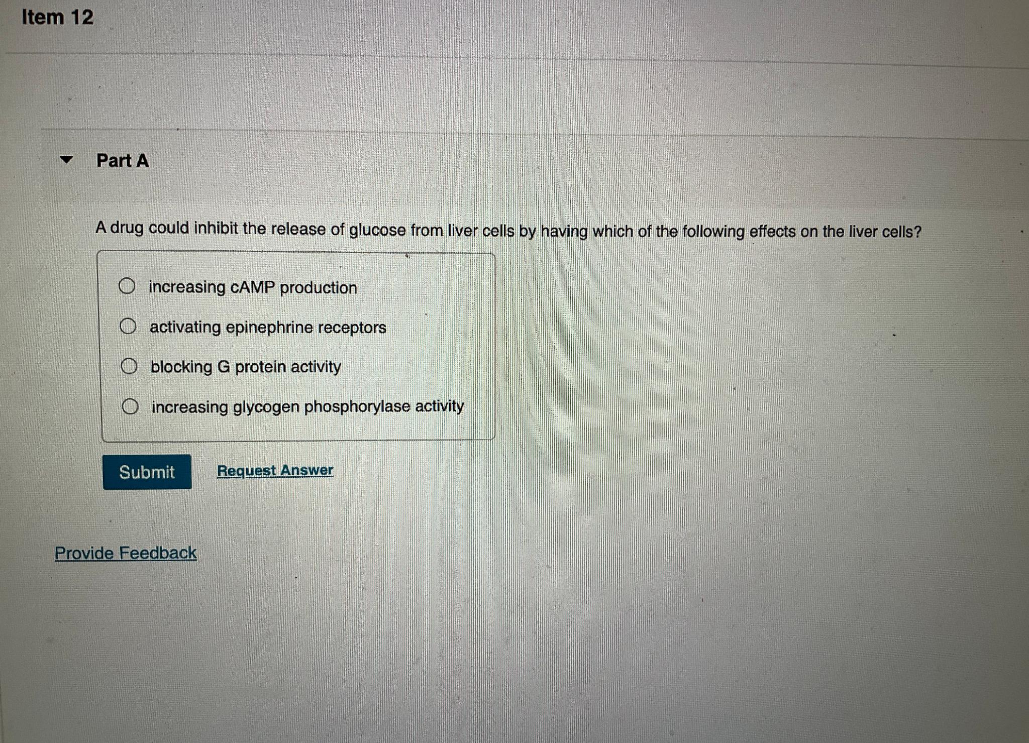 Solved Item 12Part AA drug could inhibit the release of | Chegg.com