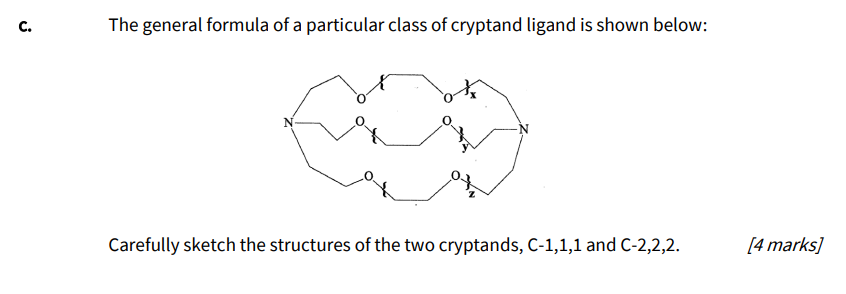 Solved c. ﻿The general formula of a particular class of | Chegg.com