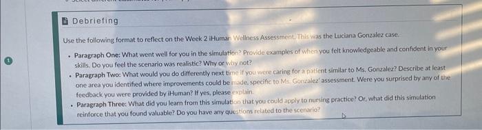 Solved Use the following format to reflect on the Week 2 | Chegg.com