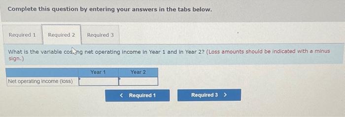 Solved Problem 6-19 (Algo) Variable Costing Income | Chegg.com