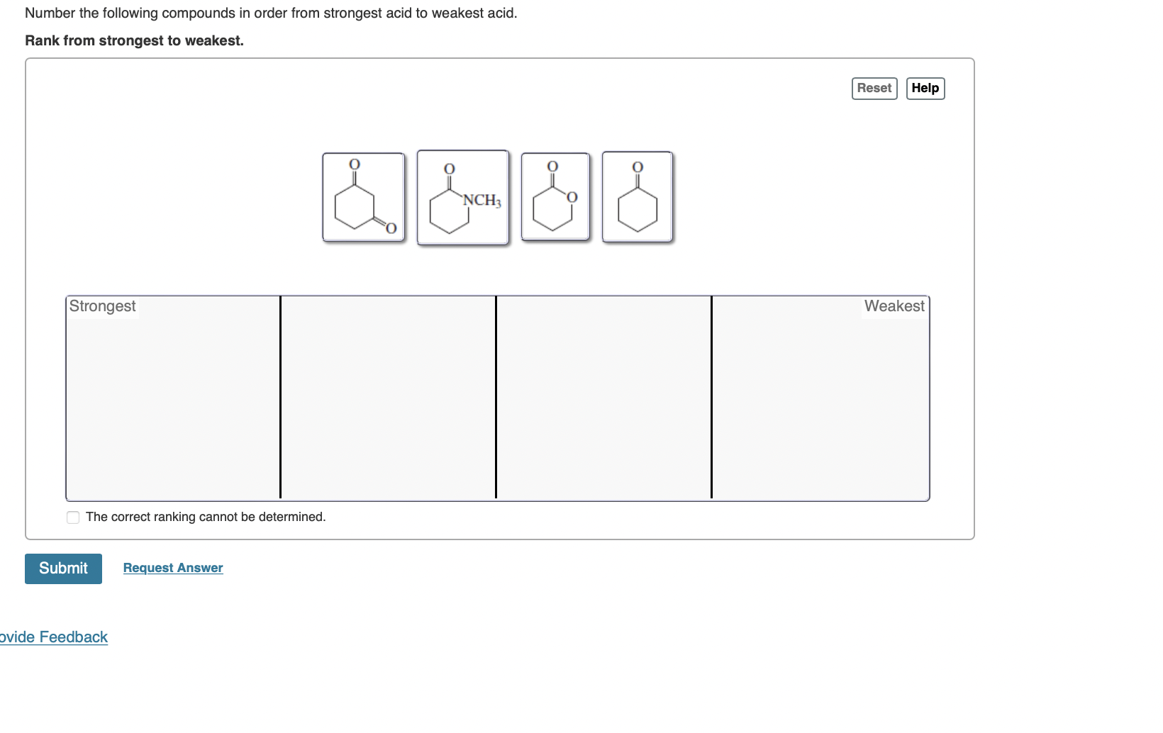 Solved Number the following compounds in order from | Chegg.com