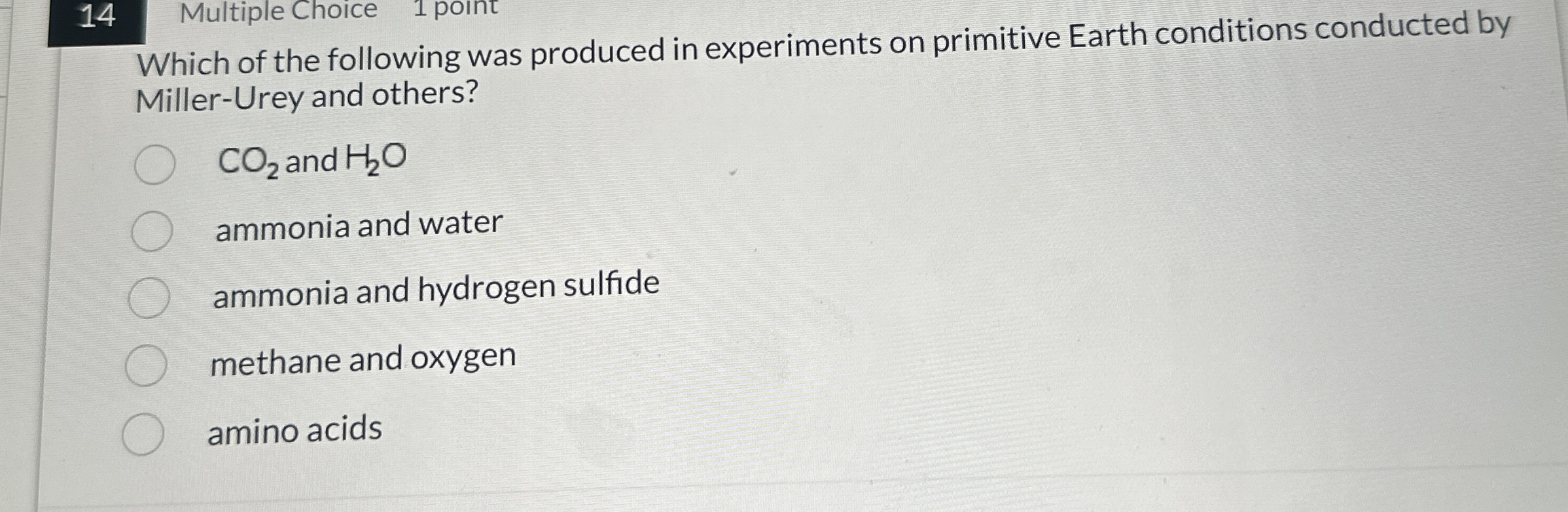 Solved 14 ﻿Multiple Choice 1 ﻿pointWhich of the following | Chegg.com